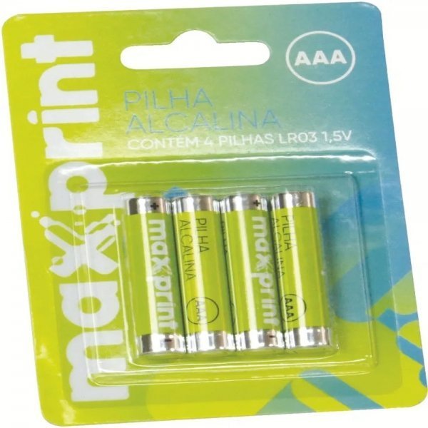 Pilha Alcalina Max Aaa Pal C/4 Aaa Max 4 Pc | MadeiraMadeira