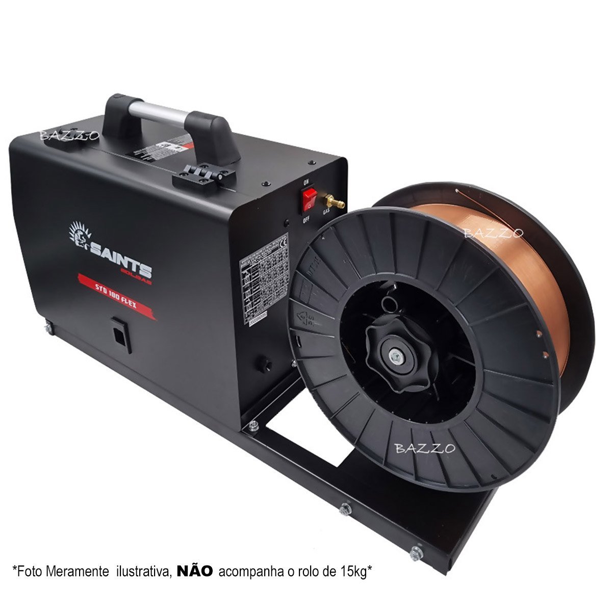 Maquina Solda Mig 4x1 Bivolt 180 Completa Cilindro Mascara | MadeiraMadeira