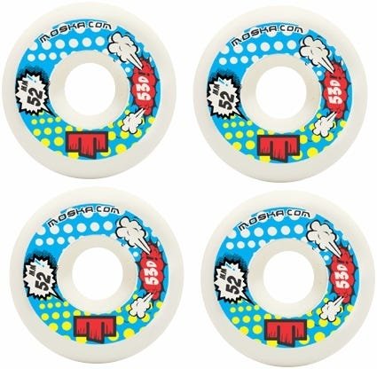 Roda Moska Skate 52 mm 103 A Branca | MadeiraMadeira