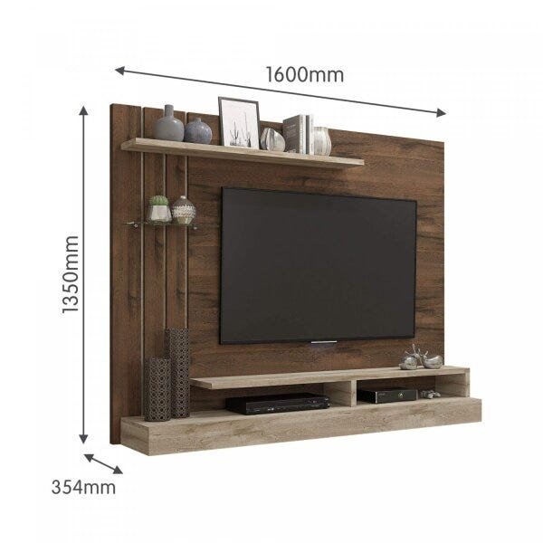 Painel para TV até 47 Polegadas Valência Permobili | MadeiraMadeira