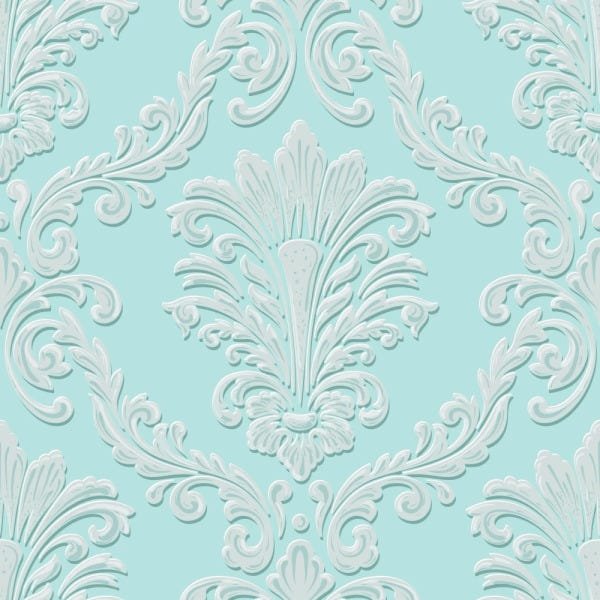 Papel de Parede Provençal Azul Quarto Sala Adesivo 3m | MadeiraMadeira