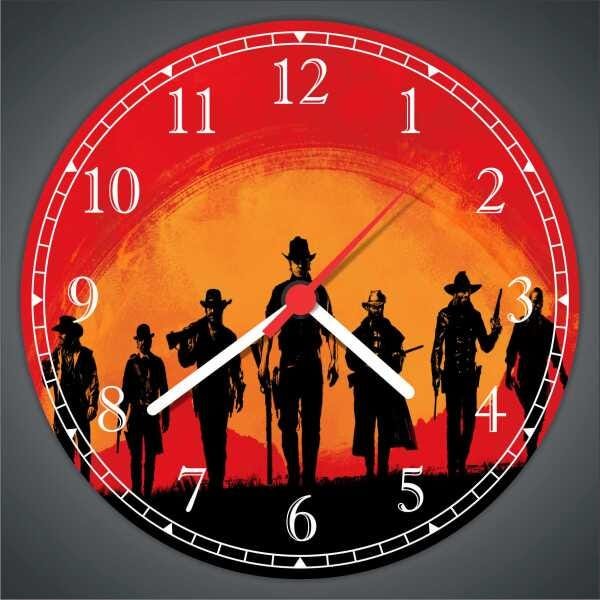 Relógio De Parede Red Dead Redemption Games Jogos Quartz | MadeiraMadeira