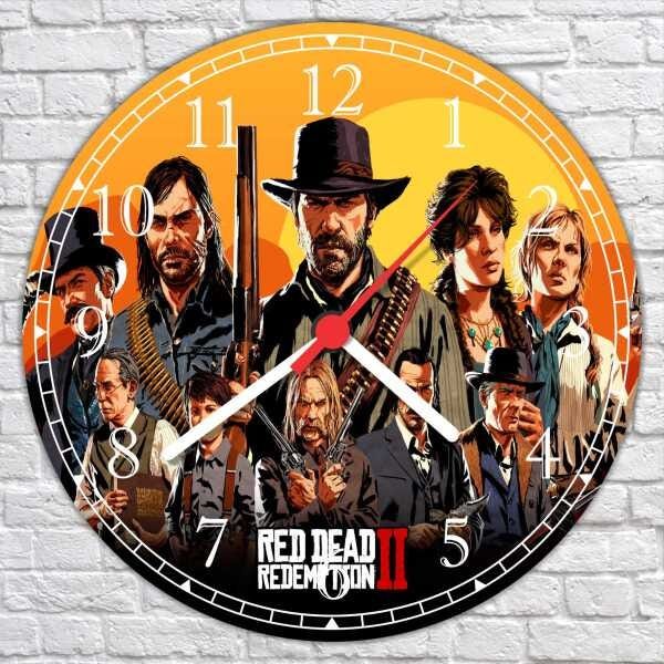 Relógio De Parede Red Dead Redemption Games Jogos Quartz | MadeiraMadeira