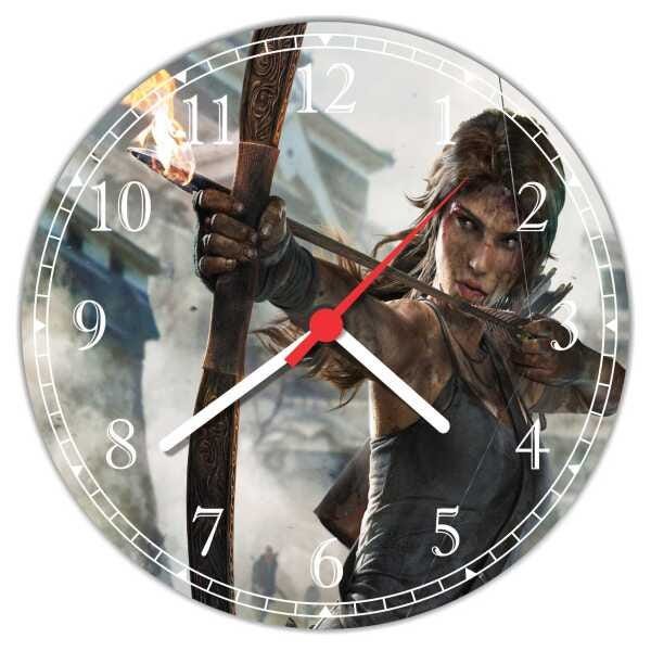 Relógio De Parede Tomb Raider Lara Croft Games Jogos Quartz ...