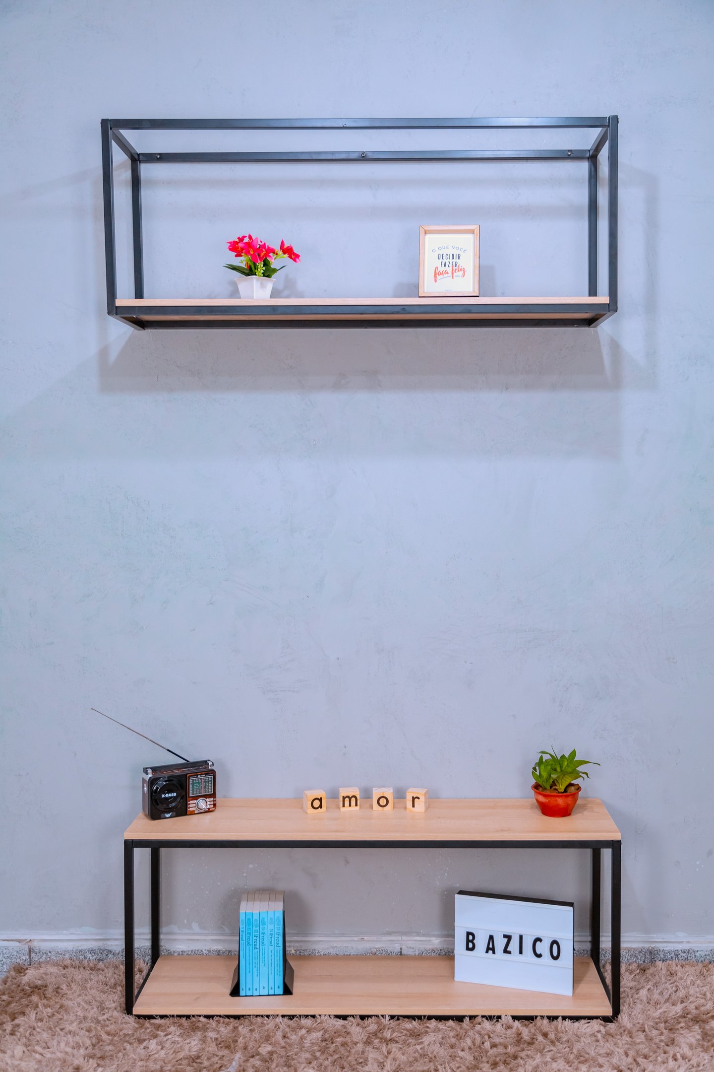 Nicho Parede estilo Industrial | MadeiraMadeira