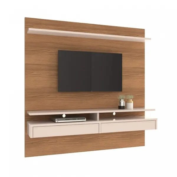 Painel Bancada Smart para TV até 60 Polegadas 2 Gavetas 2 Prateleiras ...
