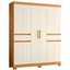 Guarda Roupa Solteiro 10 Portas 2 Gavetas Cinamomo Mel Off White ...