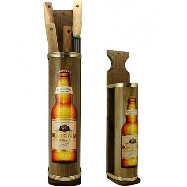 Porta Espetos de Churrasco Rústico – Cerveja Bohemia Pilsen ...