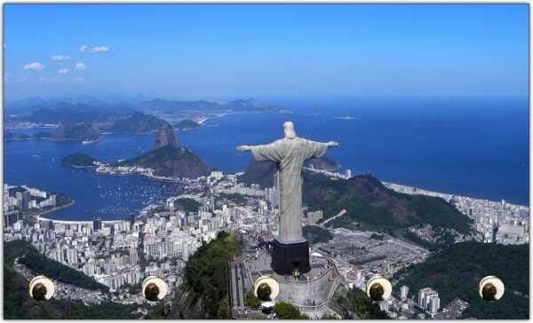 Porta Chaves Cidade Rio De Janeiro Cristo Redentor Organizador ...