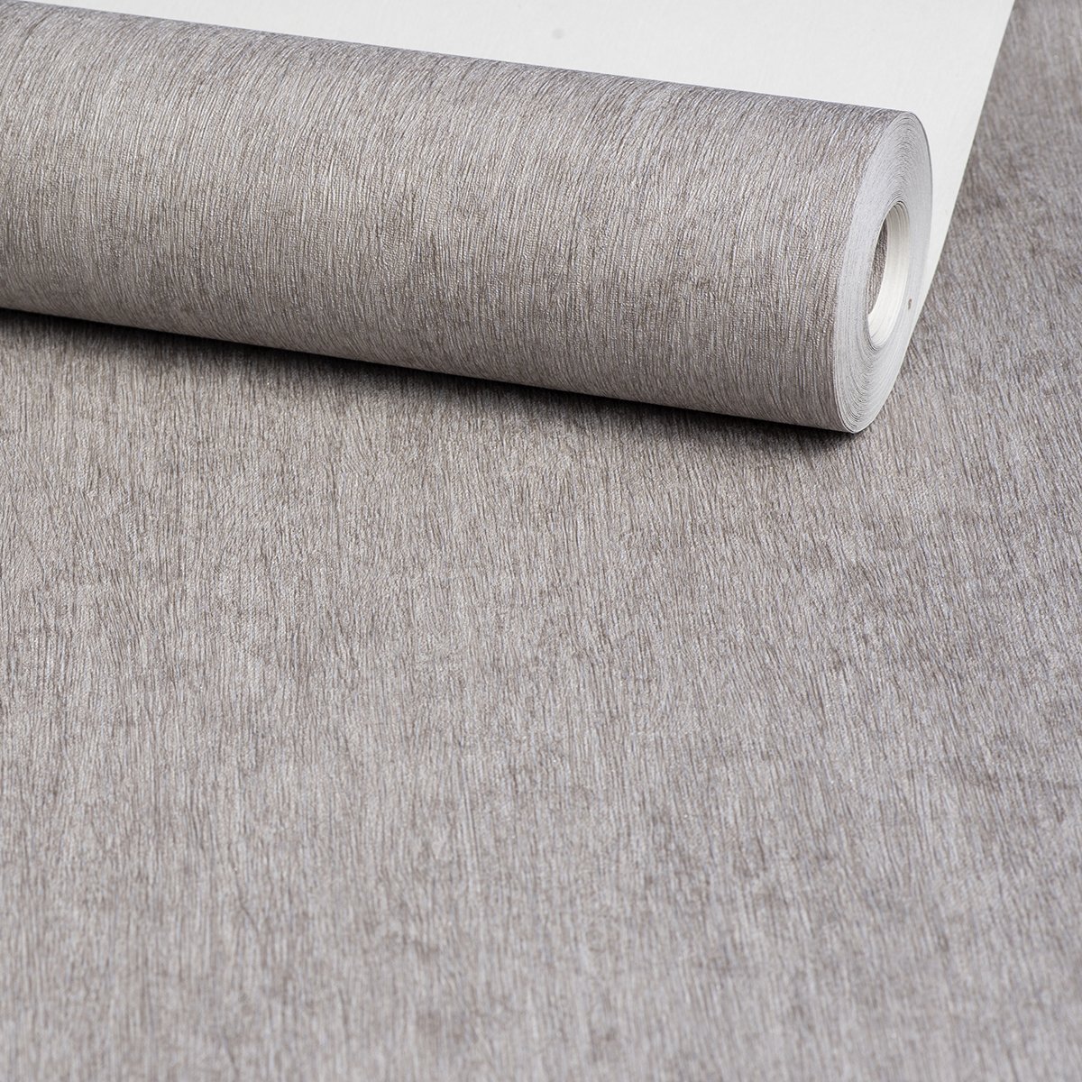Papel De Parede Barcelona Liso Mescla Cinza Textura Ranhuras ...