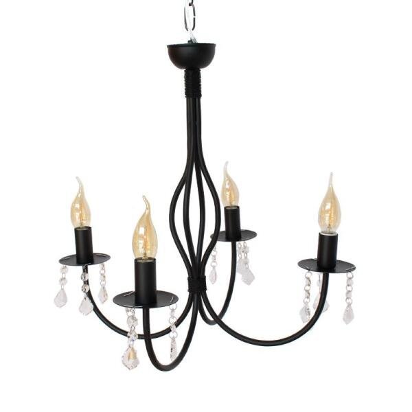 Pendente Provençal Preto para 4 E14 Htprovenci-Pt | MadeiraMadeira