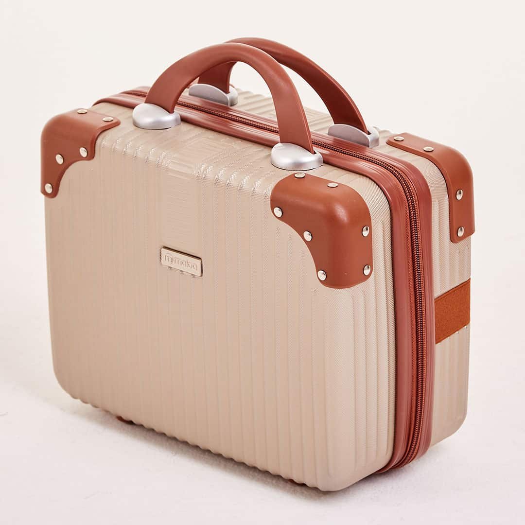 Kit de Malas de Viagem 3 Peças e Frasqueira Italia Maloa Dourada ...