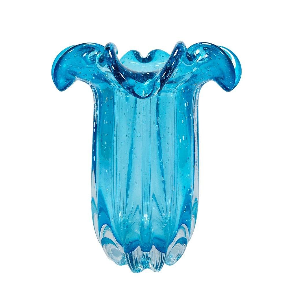 Vaso Murano Le Vignole Azul Aquamarine Grande | MadeiraMadeira