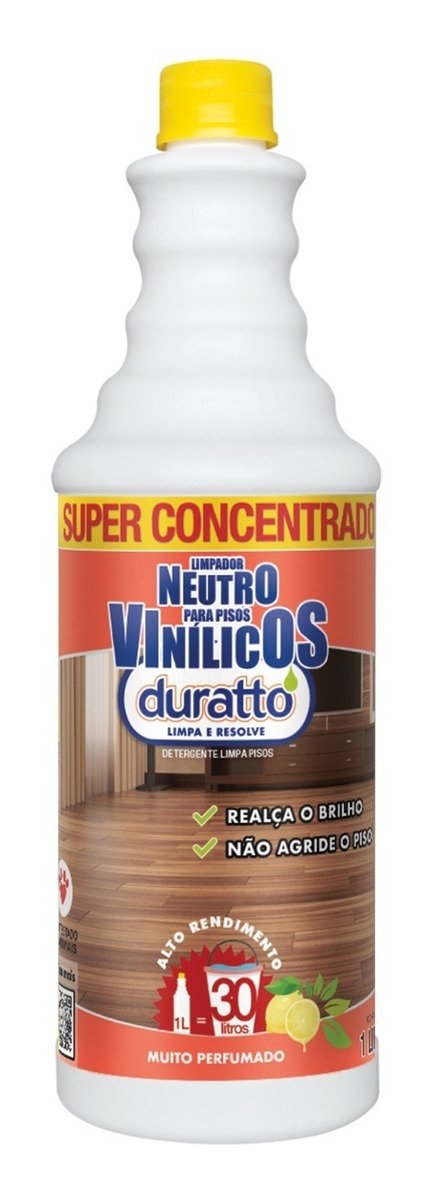 Limpador Neutro Concentrado para Pisos Vinílicos Duratto 1lt ...