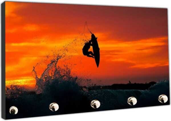 Porta Chaves Surf Surfista Prancha Praia Esportes Mar Onda Organizador ...