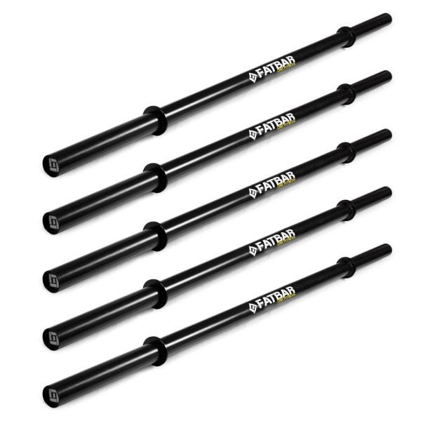 Kit 5 Fat Bar Barra Olímpica 1,80 Mts Academia Crossfit | MadeiraMadeira