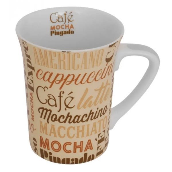 Duas Canecas de Porcelana Café | MadeiraMadeira