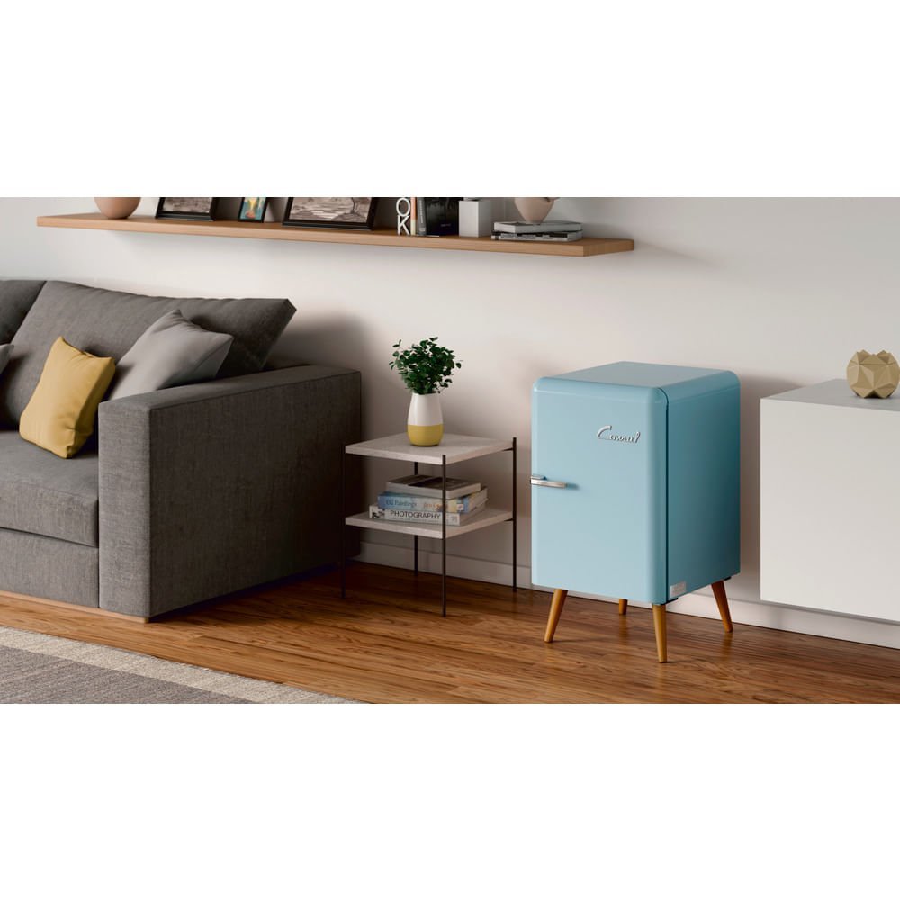 Frigobar Consul Retrô Edição Especial 76 Litros Azul Astral - CRA09AZ ...