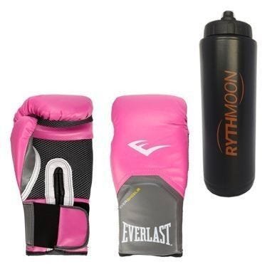 Kit Luva Boxe Elite Pro Style Everlast 14oz. (Rosa) + Squeeze ...