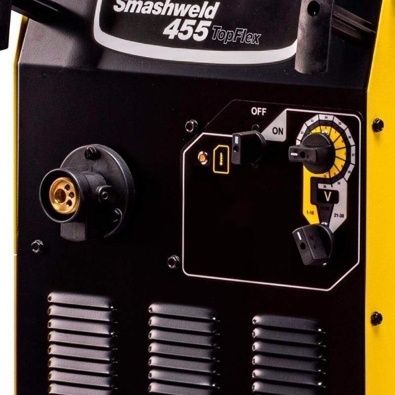 Máquina de Solda Mig 445 Top Flex 300a À 100% com Cabeçote Externo Feed ...