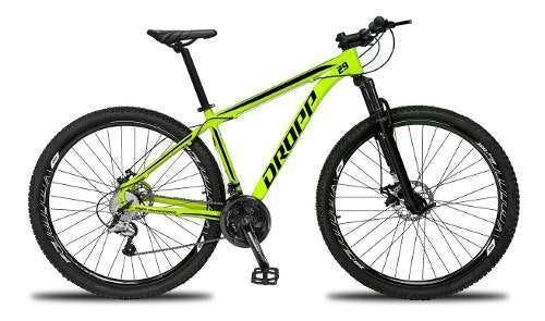 Bicicleta Aro 29 Dropp Aluminum 27v Shimano Freio Hidráulico - Amarelo ...