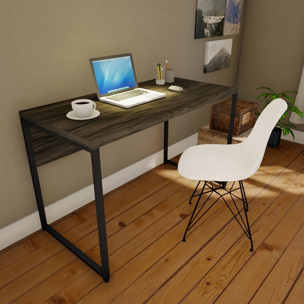 Mesa para Escritório Retangular 120cm Carvalho | MadeiraMadeira