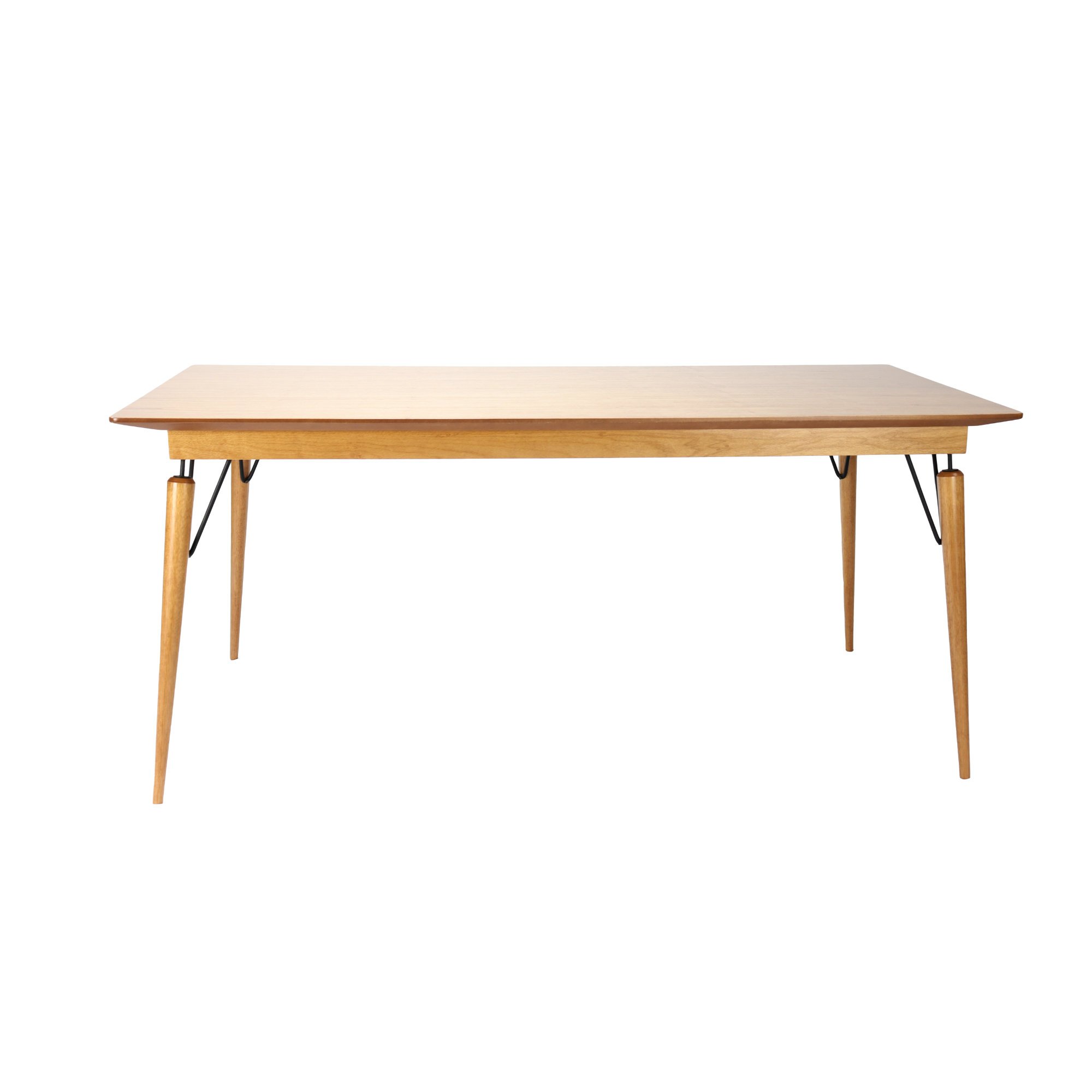 Mesa Retangular de Madeira Cor Amêndoa para Sala de Jantar | MadeiraMadeira