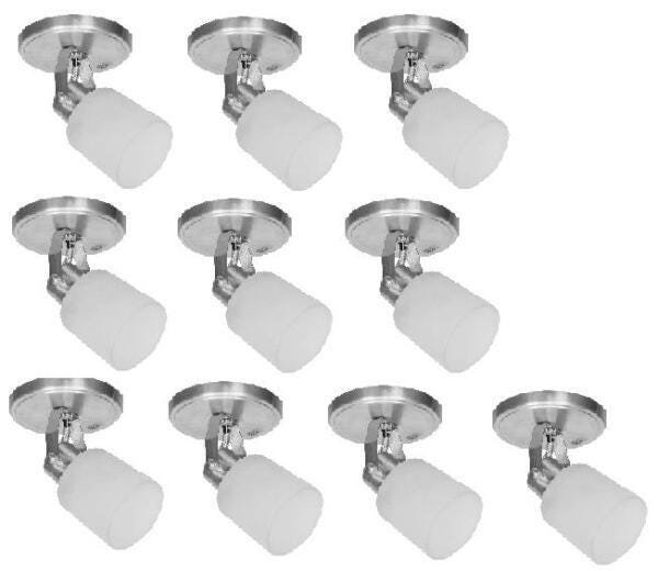 Kit 10 Spot Par20 Bulbo LED 561/1 Hiperlight Acetinado | MadeiraMadeira