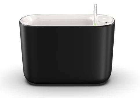 Vaso Auto Irrigável Pequeno Botanika cor Preto | MadeiraMadeira