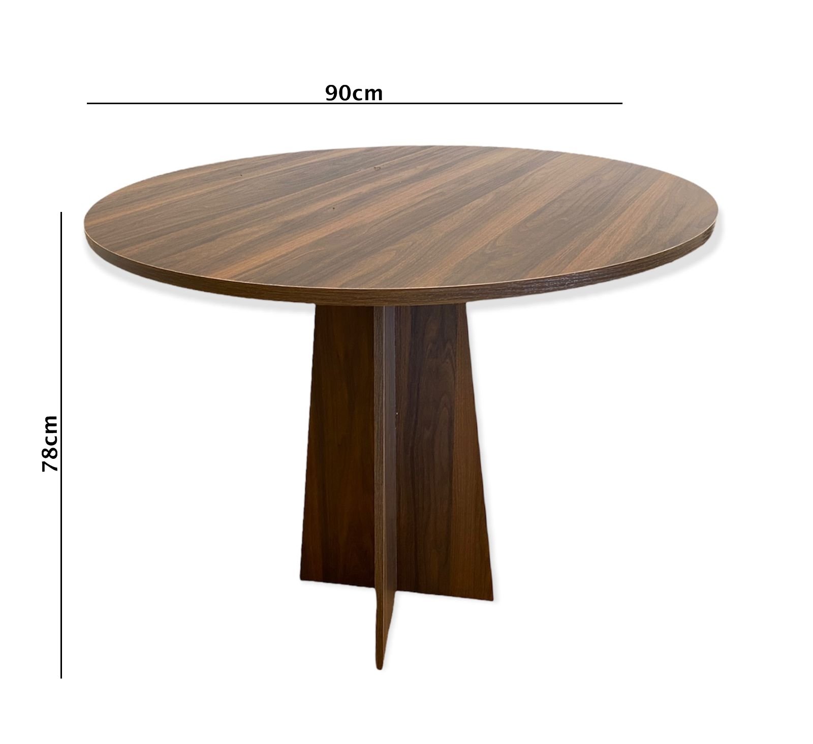 Mesa redonda para 4 lugares 90cm sala de jantar cozinha | MadeiraMadeira