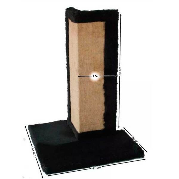 Arranhador Para Gatos Cantoneira Sofá - Preto | MadeiraMadeira