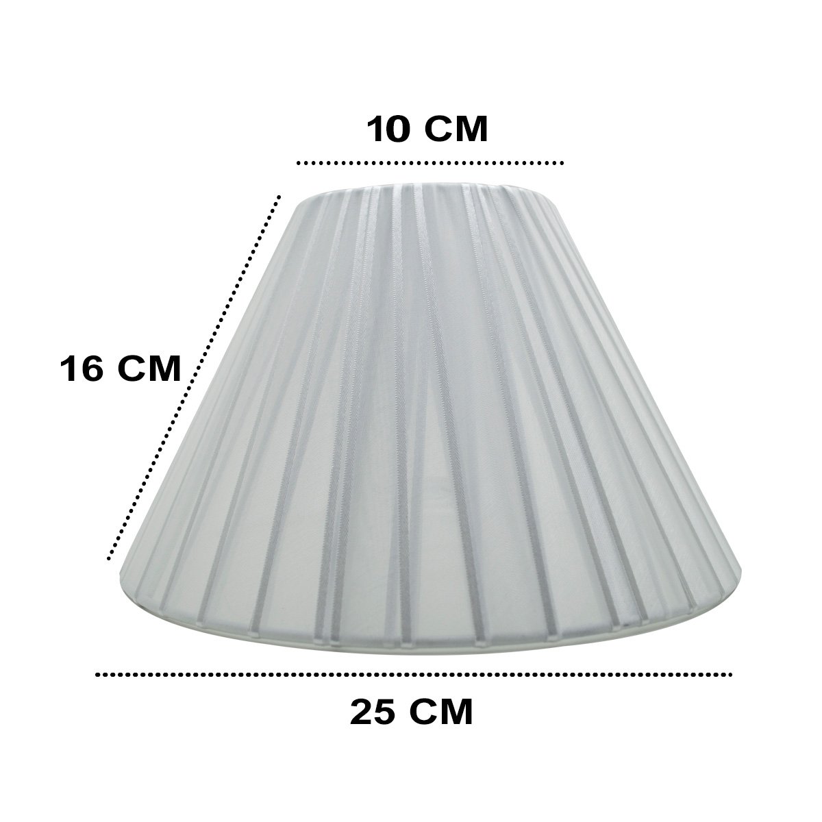 Cúpula Para Abajur Ref 18 Tecido Voil Branco | MadeiraMadeira