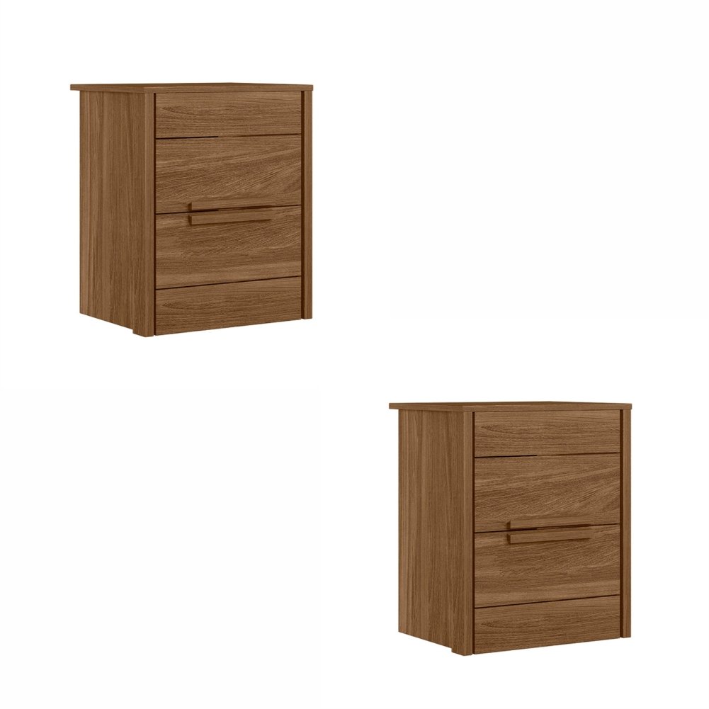 Kit 2 Mesas De Cabeceira Dhara Naturale | MadeiraMadeira