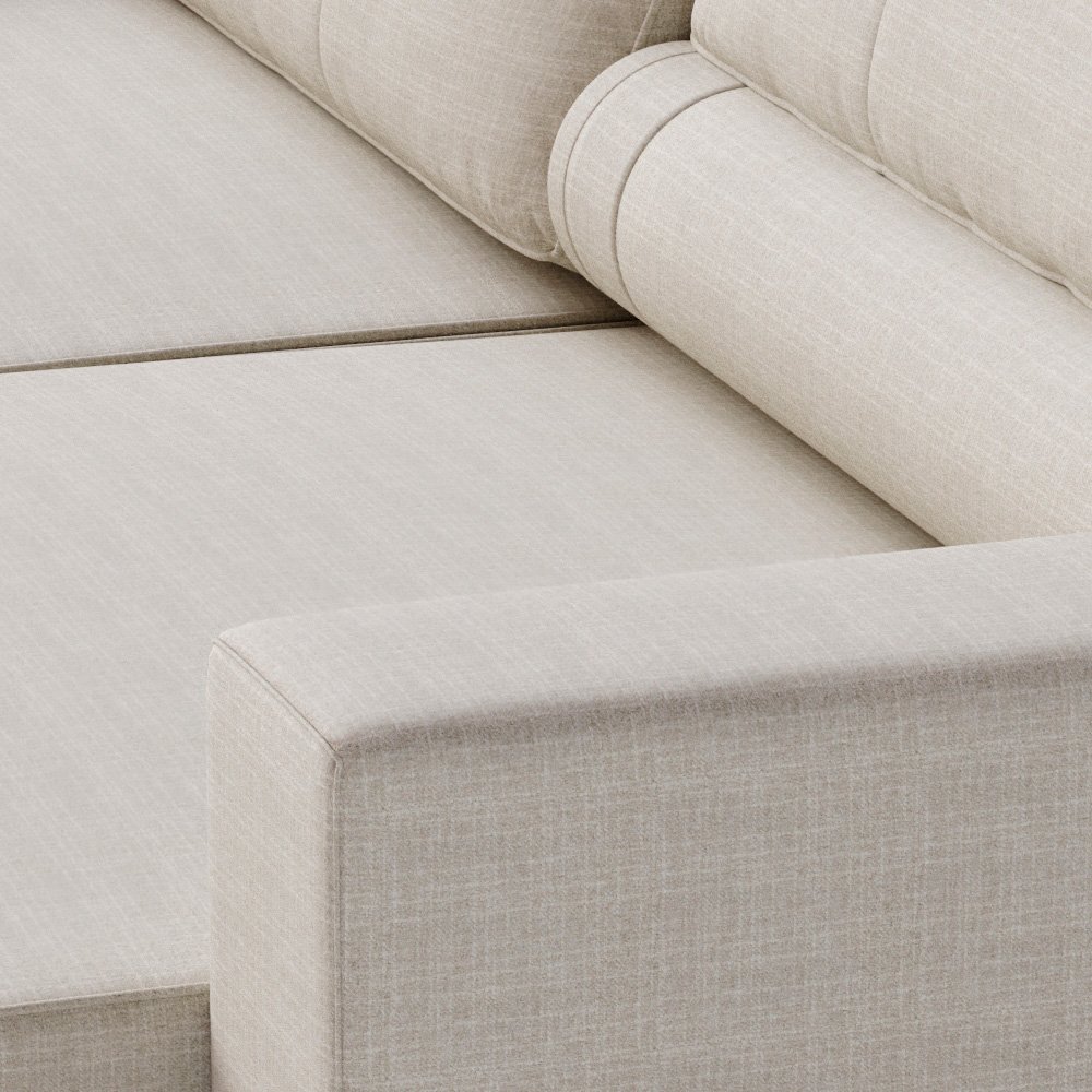 Sofá 2 Lugares Retrátil e Reclinável Elétrico Versatto Linho Carter ...