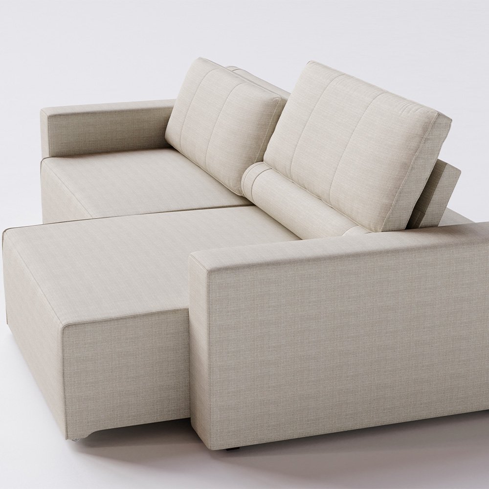 Sofá 2 Lugares Retrátil e Reclinável Elétrico Versatto Linho Carter ...