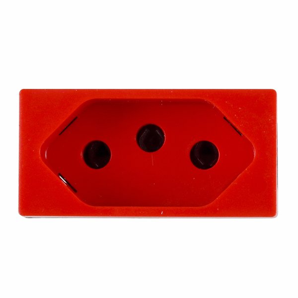 Módulo Tomada 2pt 20a 250v B.parafuso 1m Vermelha Pial Plus+ | MadeiraMadeira