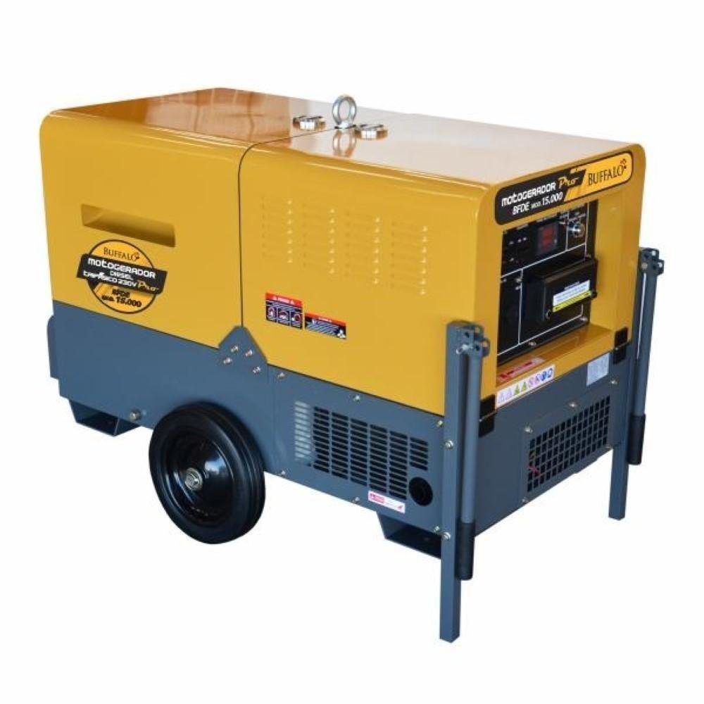 Motogerador Diesel 15kva Cabinado Trifásico 380v Rodas 72135 ...