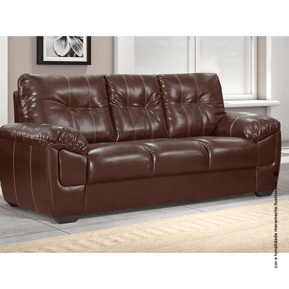 Sofá Corino 3 (2,17m) Lugares (13994) | MadeiraMadeira