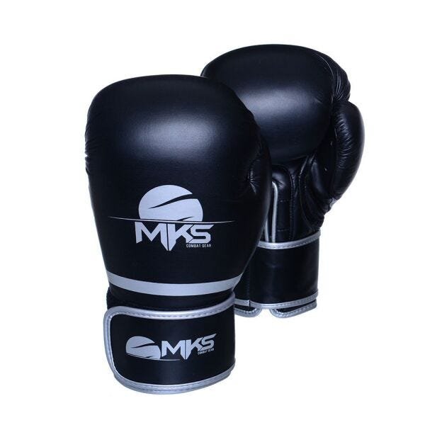 Kit Luva Boxe Champions Fit Mks Combat Cinza com 3 Bandagem e Bucal ...