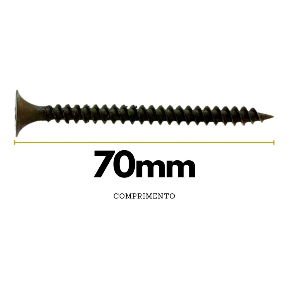 Parafuso Drywall Trombeta 4,2 X 70 100pç Ponta Agulha | MadeiraMadeira