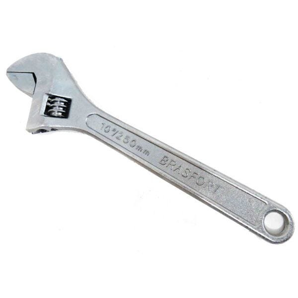 Chave Inglesa 10 Pol. Cromada 250mm Brasfort(e) | MadeiraMadeira