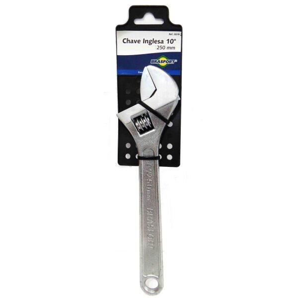 Chave Inglesa 10 Pol. Cromada 250mm Brasfort(E) | MadeiraMadeira