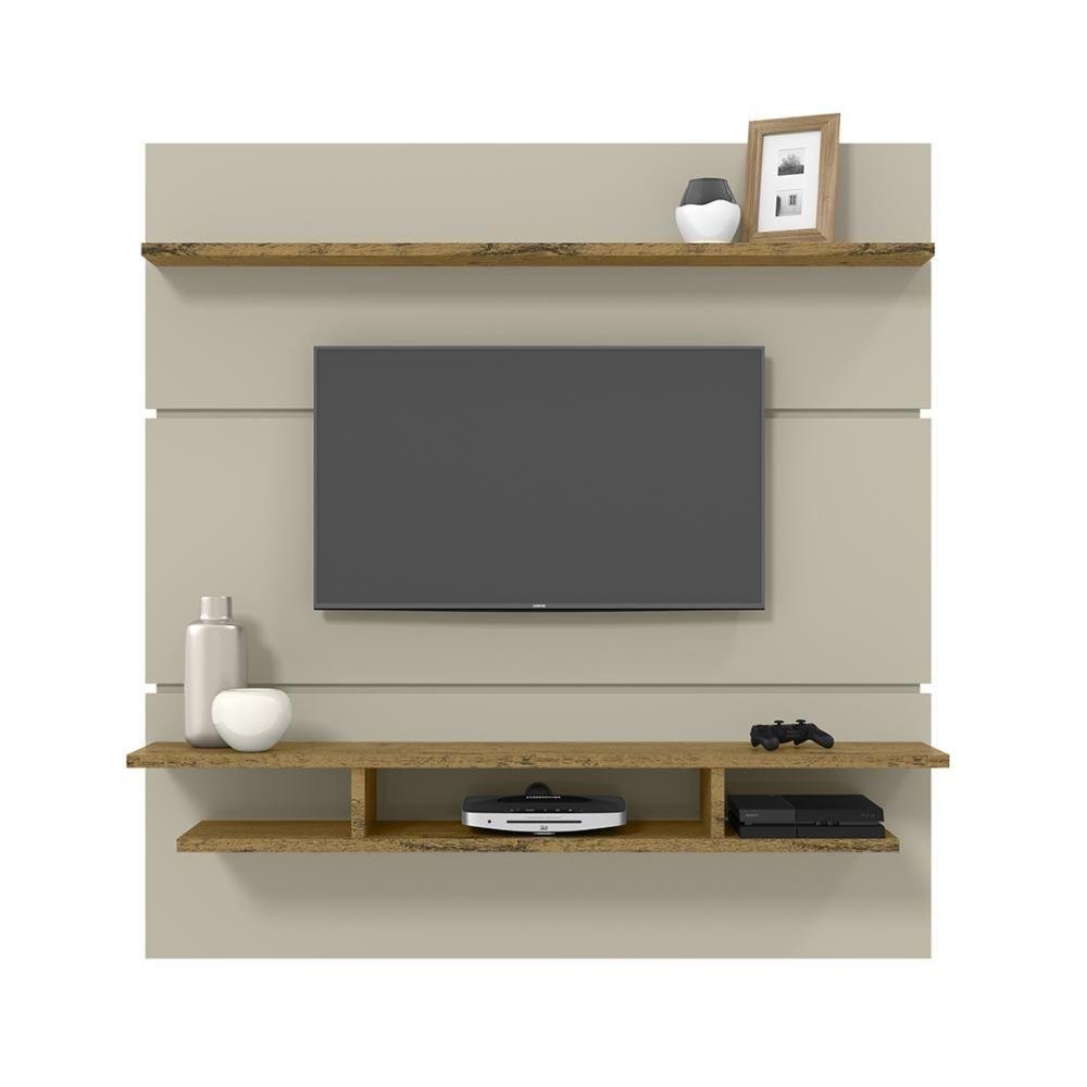 Painel Tv Adryan 60" Off White Nature | MadeiraMadeira