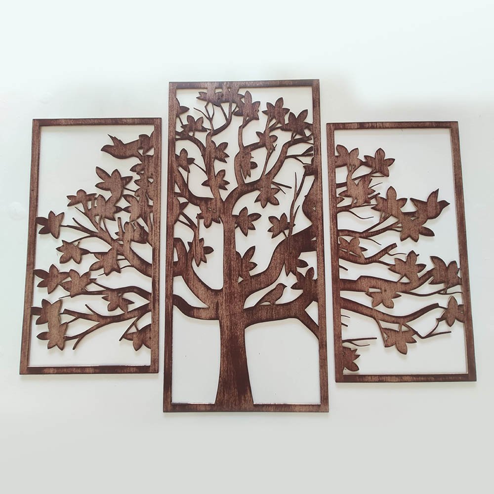 Kit Floral Outono 3 Peças em MDF - Decore Sua Casa Up Art ...