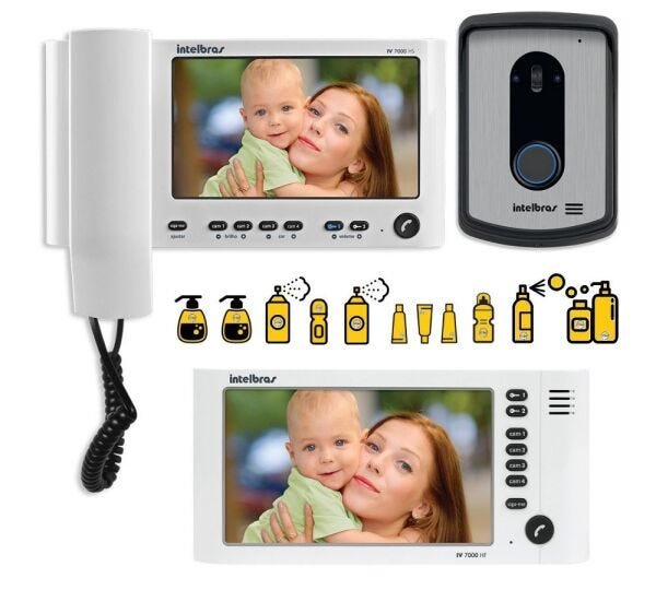 Kit Interfone Residencial Câmera Video Porteiro Intelbras | MadeiraMadeira
