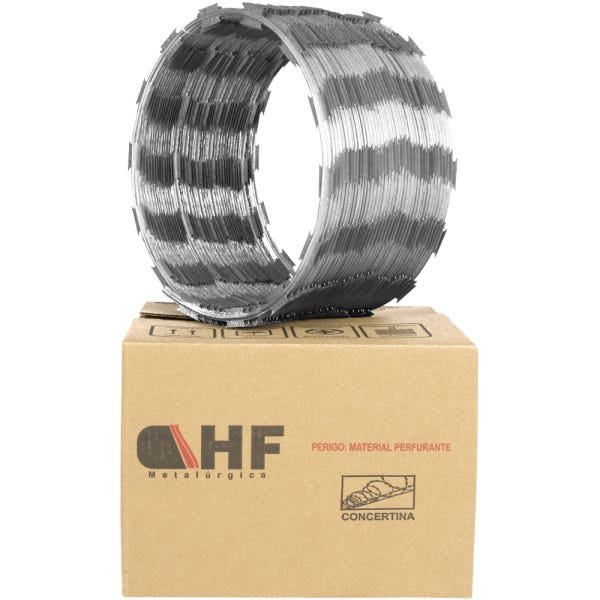 Cerca concertina simples galvanizada 45cm caixa para 35 metros (140 ...