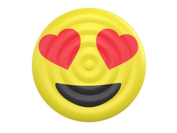 Boia Emoji Olhos De Coração | MadeiraMadeira