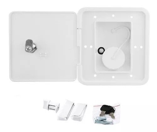 Caixa Entrada Água P/ Trailers Motorhome Rv Campers C/ Chave Seaflo ...