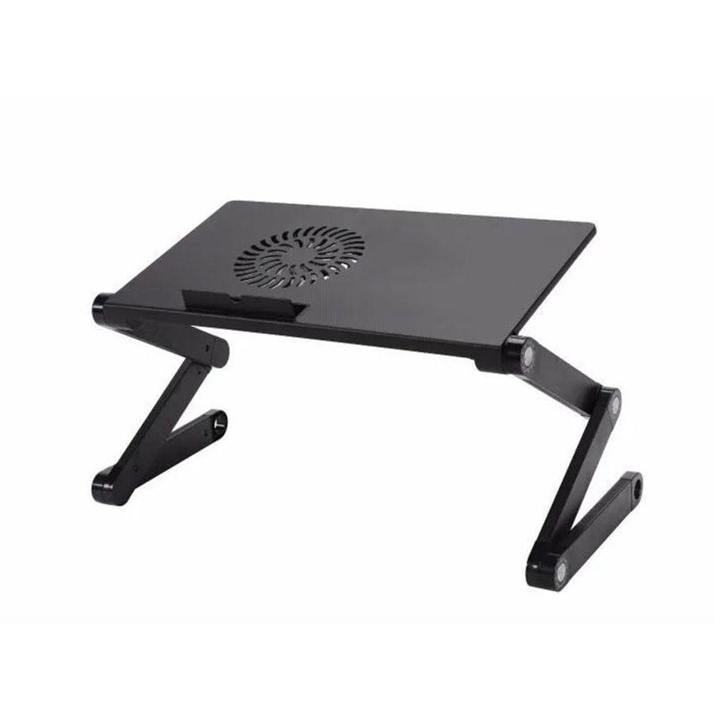 Mesa P/ Notebook Multifuncional com Cooler Dobravel de Ferro ...