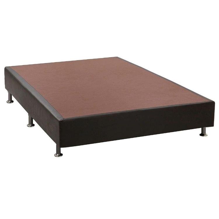 Cama Box Base Casal Courano Black (138x188x24) - Luckspuma | MadeiraMadeira